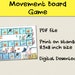 Movement Underwater Board Game | Ocean Animals Movement Activity ...