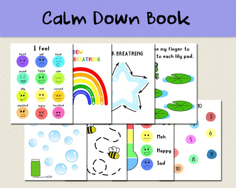 Calm Down Book | Anger Management for Kids | Mindful Breathing | Calm ...
