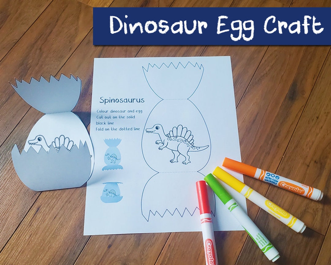 Spinosaurus Dinosaur Egg Craft | Crafting Activity | Preschool Fine ...
