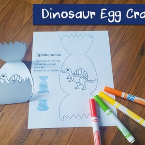 Spinosaurus Dinosaur Egg Craft | Crafting Activity | Preschool Fine ...