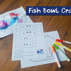 Fish Bowl Craft | Crafting Activity | Preschool Fine Motor | Kid Art ...