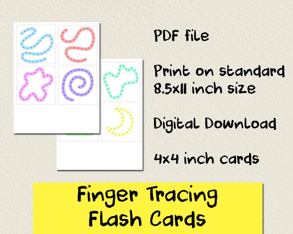 Finger Tracing Flash Cards | Anger Management for Kids | Mindful ...