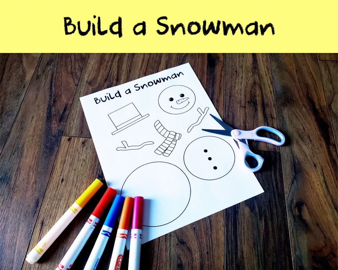 Build a Snowman | Toddler Activity | Preschool Fine Motor Skills ...