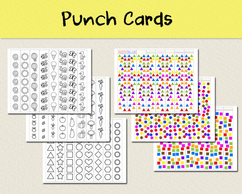 Paper Punch Cards | Crafting Activity | Preschool Fine Motor ...