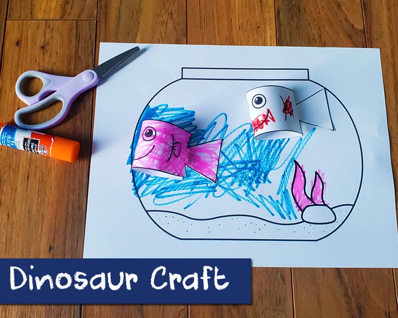 Fish Bowl Craft Crafting Activity Preschool Fine Motor Kid Art Project ...