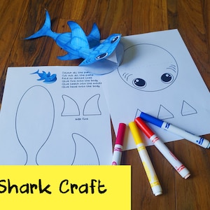 Shark Craft | Ocean Crafting Activity | Preschool Fine Motor ...