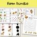 Farm Bundle | Preschool Worksheets | Matching Activity | I Spy for Kids ...