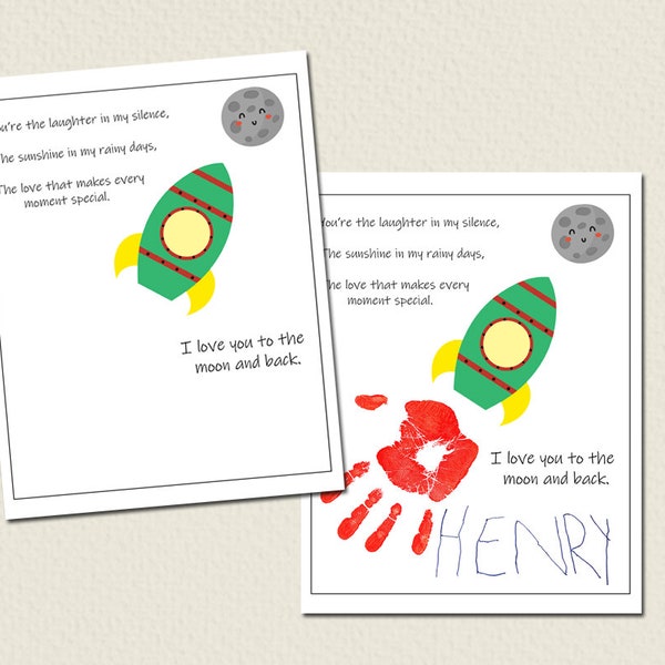 Handprint Keepsake - Etsy