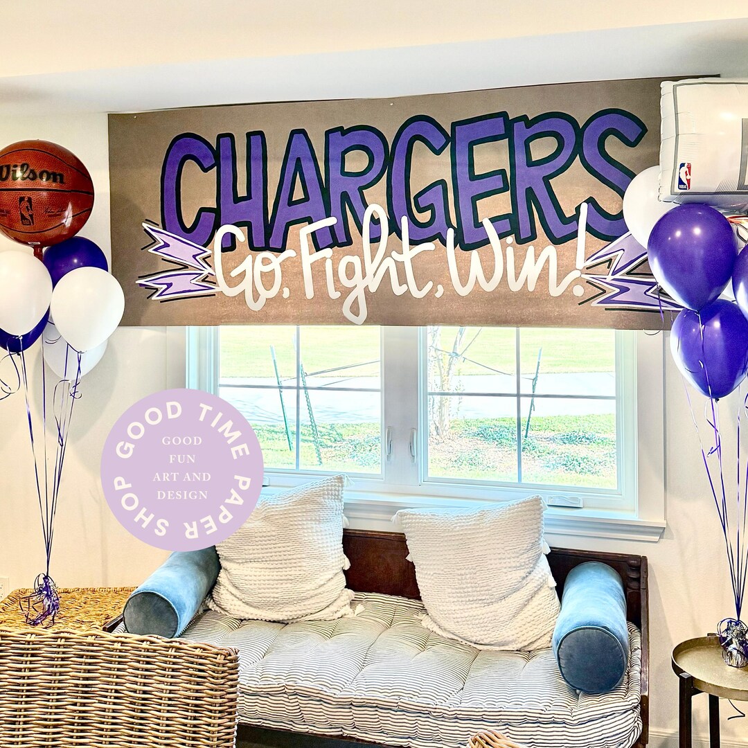 Playoff Team Painted Banner, Team Banner for Baseball, Basketball Team ...