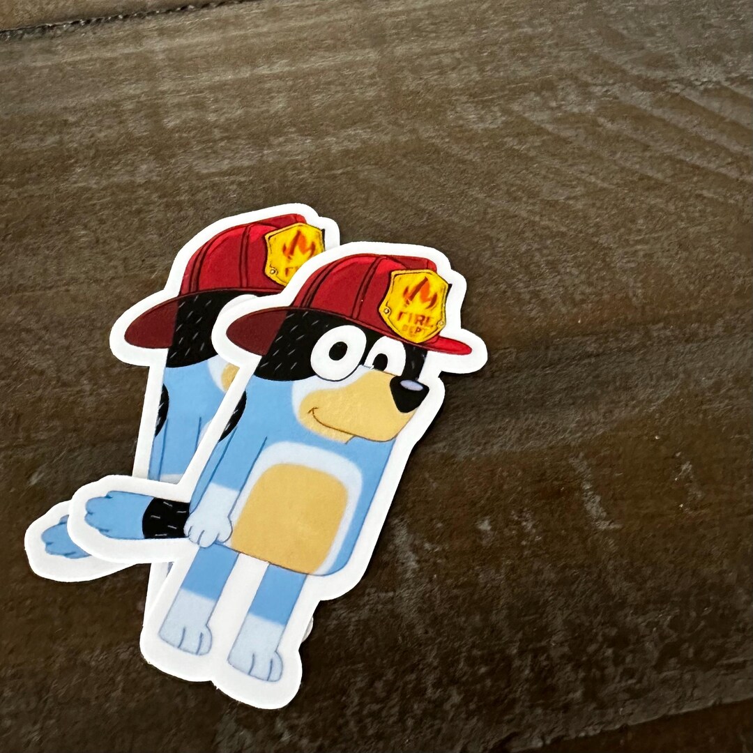 Bluey Bandit Firefighter - Etsy Australia