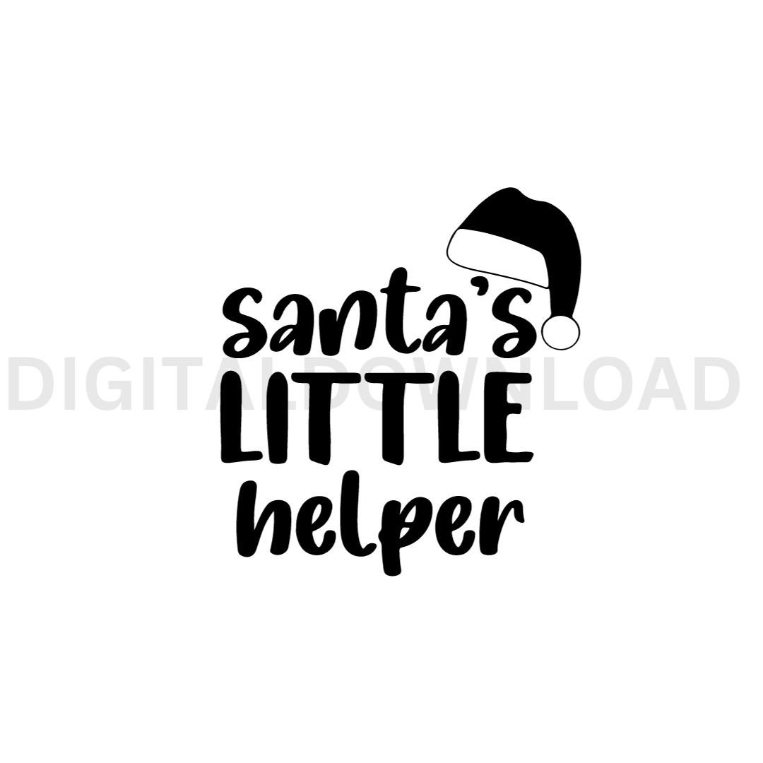 Santas Little Helper SVG PNG - Etsy