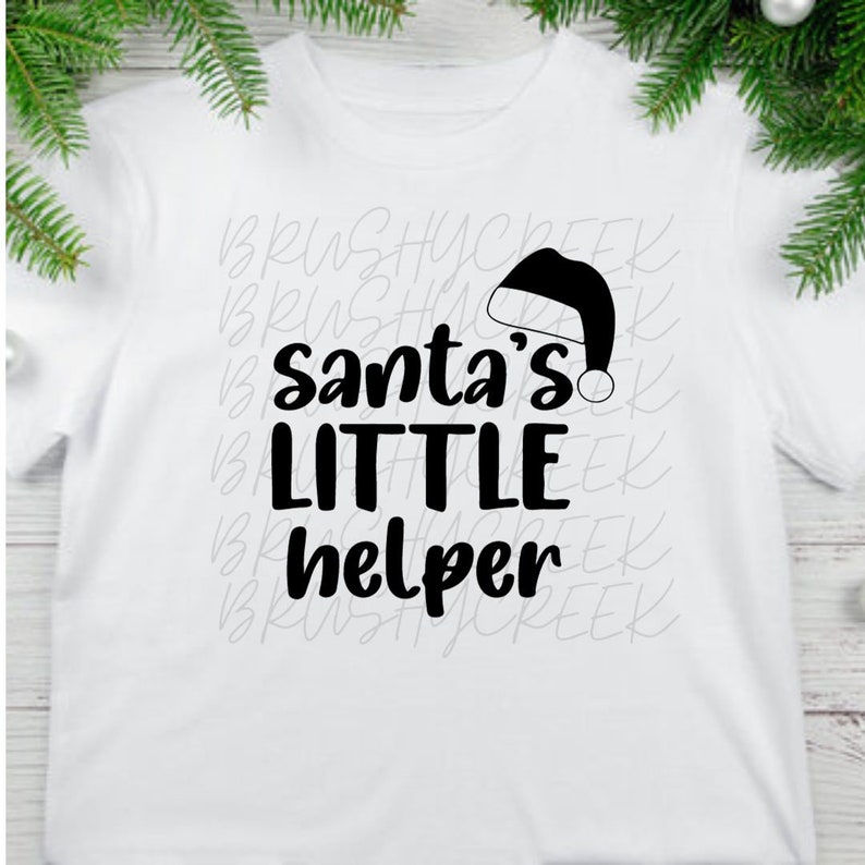 Santas Little Helper SVG PNG - Etsy