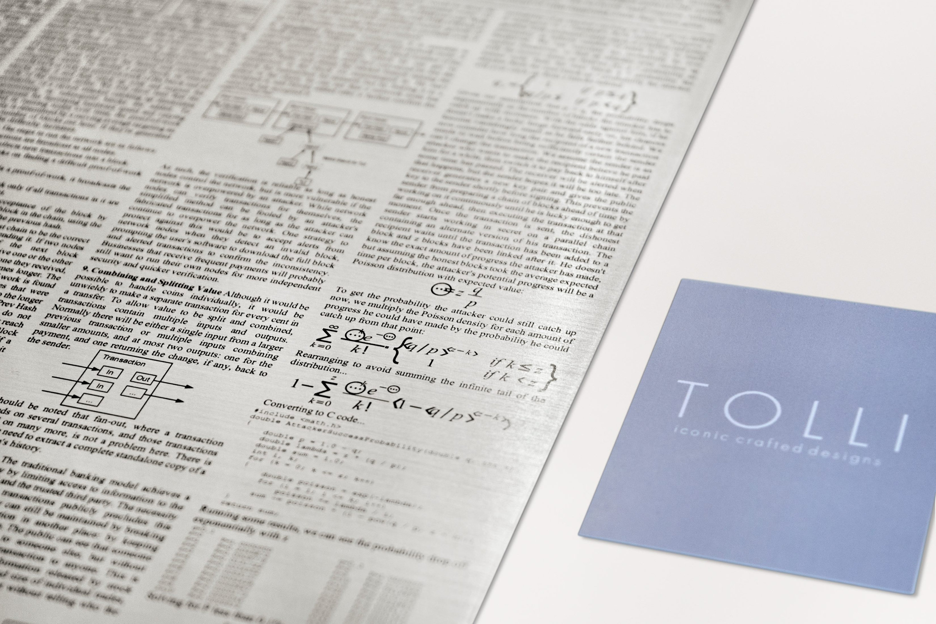 Satoshi Nakamoto's Bitcoin Whitepaper Cypherpunk Wall Art Laser on ...