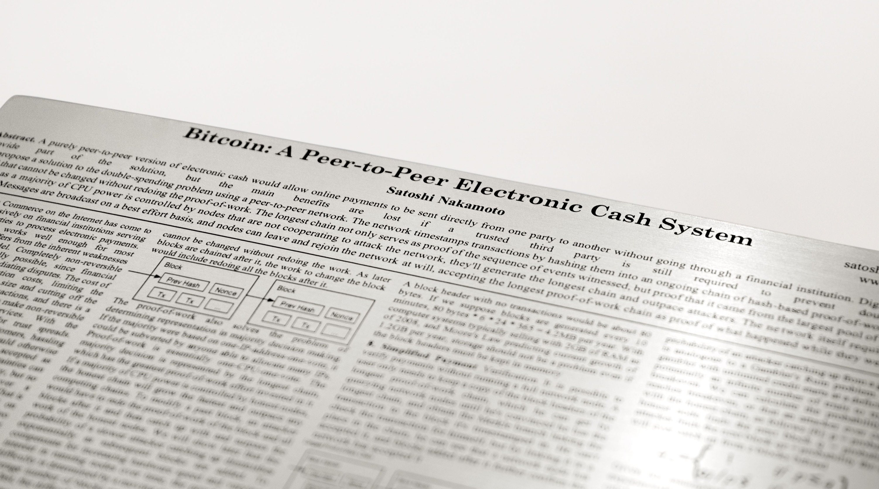 Satoshi Nakamoto's Bitcoin Whitepaper Cypherpunk Wall Art Laser on ...