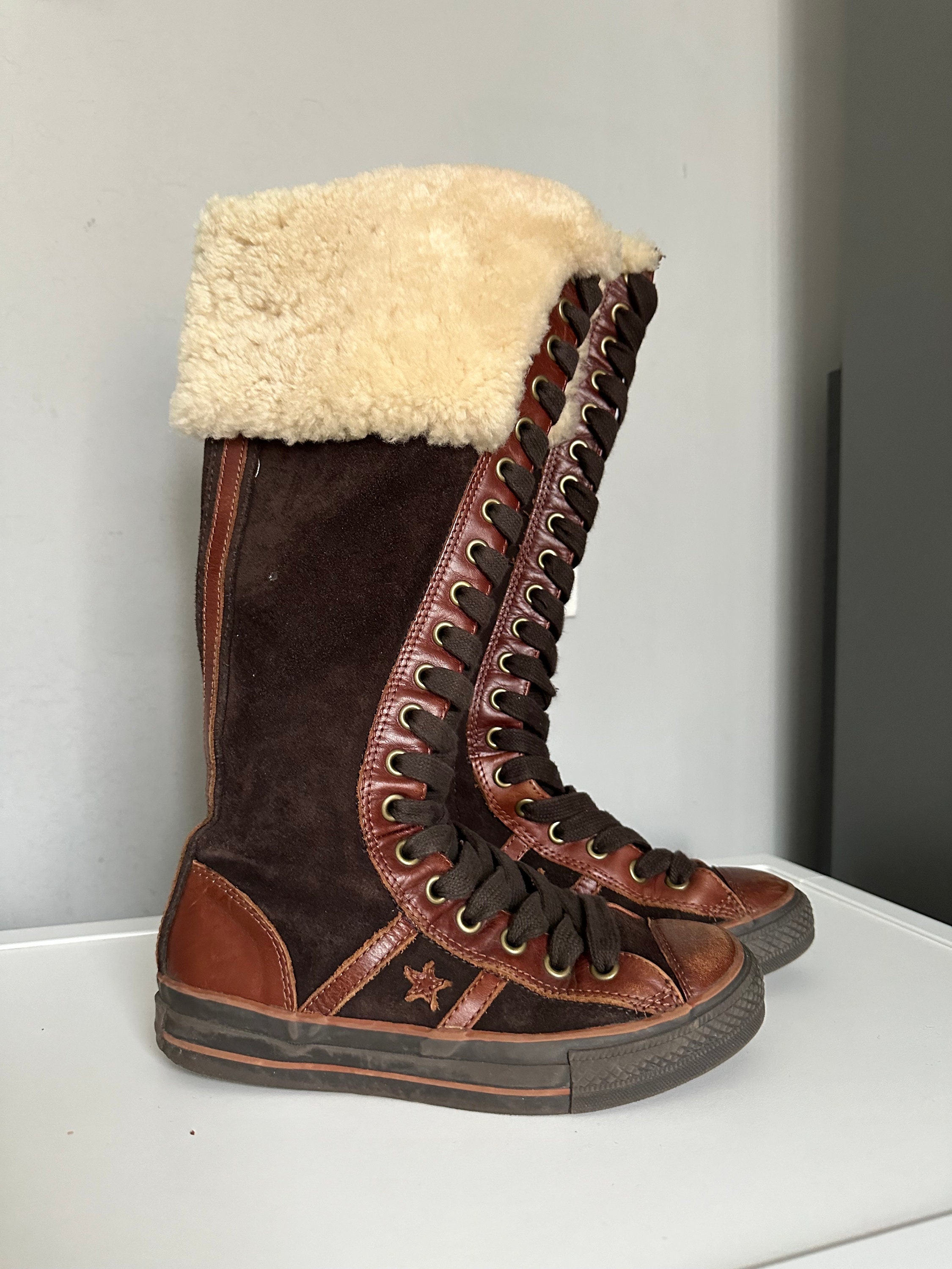 Converse Archive Biker Vintage Wrestling Boxing Hight Leather Moto ...