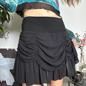Vintage Coquette Bubble Core Draped Crinkled Mini Skirt 00s - Etsy