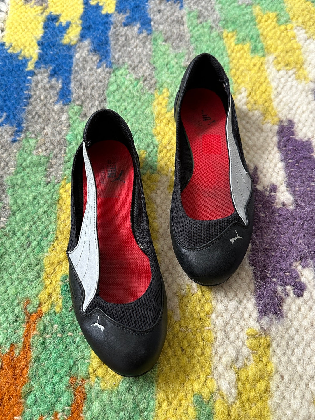 Archive Cyber Y2K Puma Cutout Leather Ballet Flats - Etsy