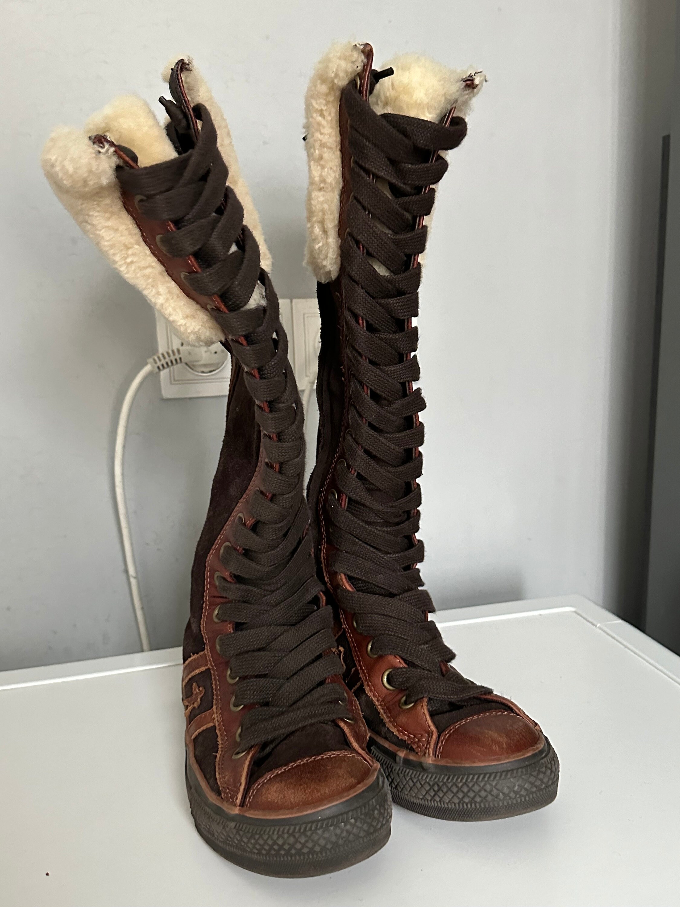 Converse Archive Biker Vintage Wrestling Boxing Hight Leather Moto ...