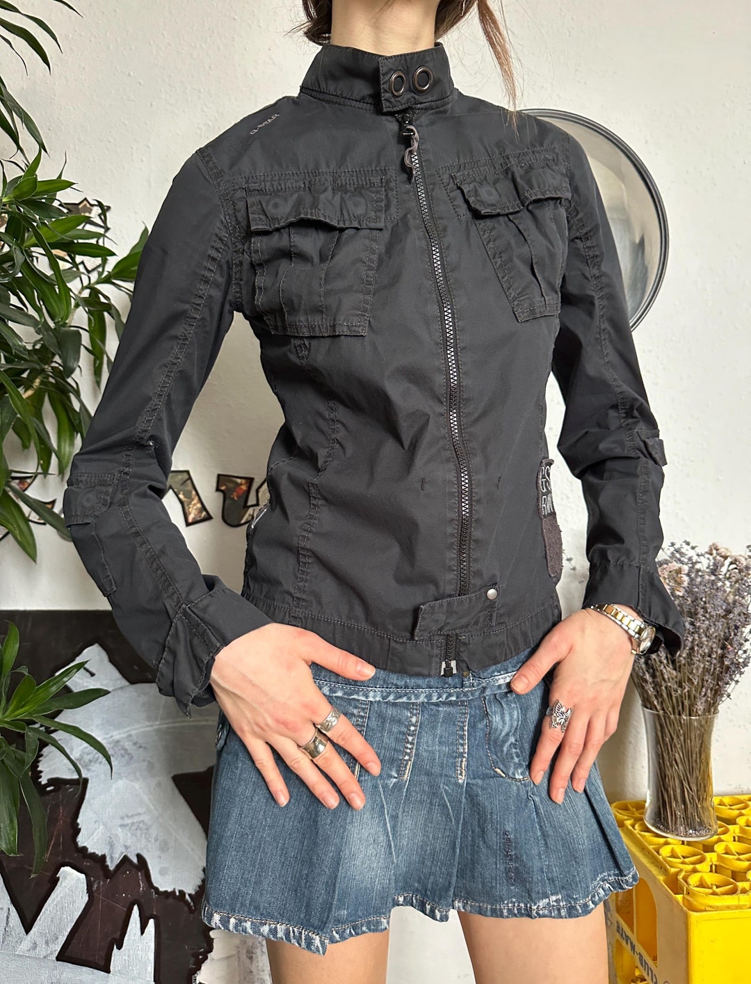 G Star Raw Multipocket Overshirt Jacket Zip up Coat Military - Etsy