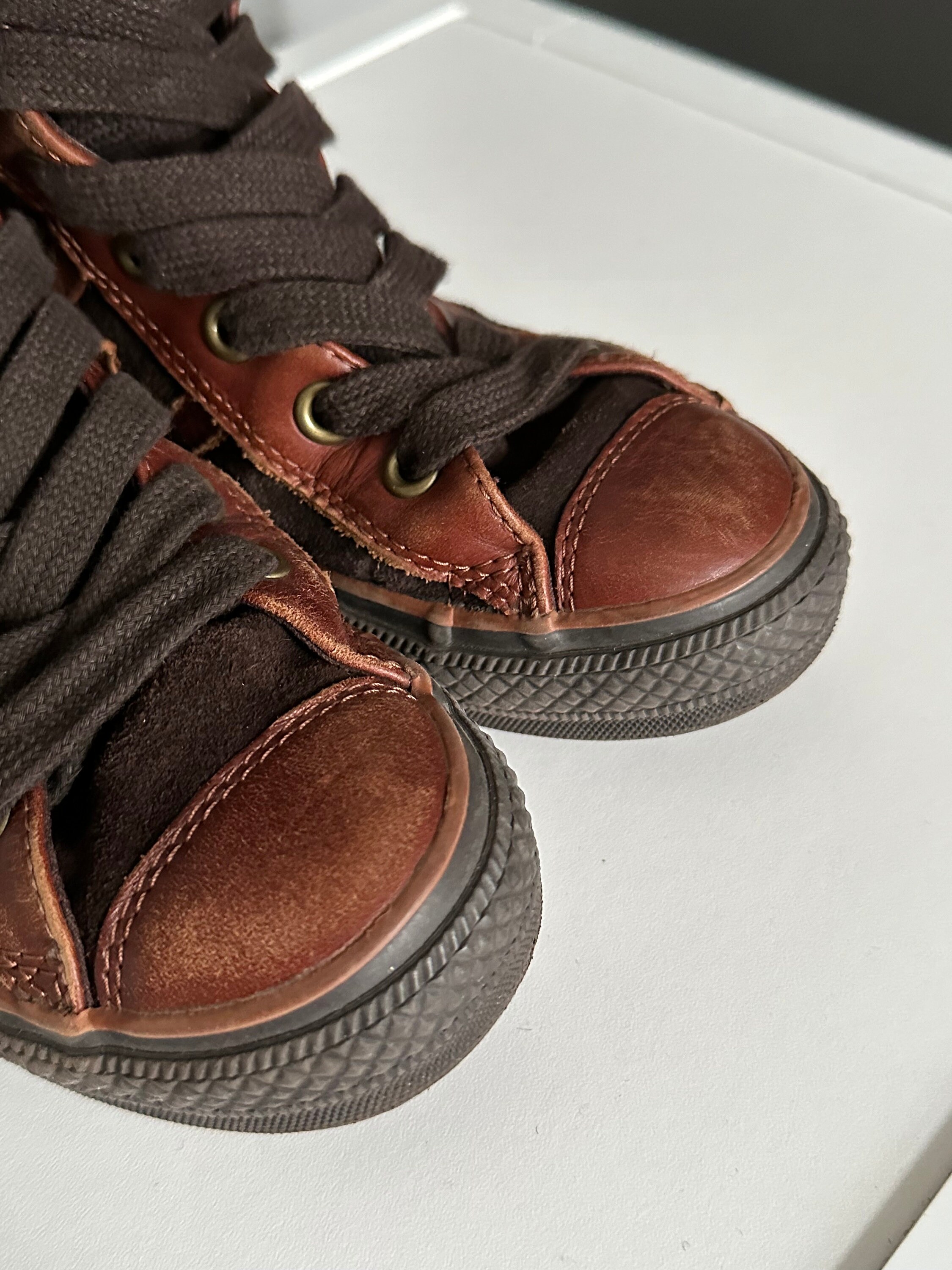 Converse Archive Biker Vintage Wrestling Boxing Hight Leather Moto ...