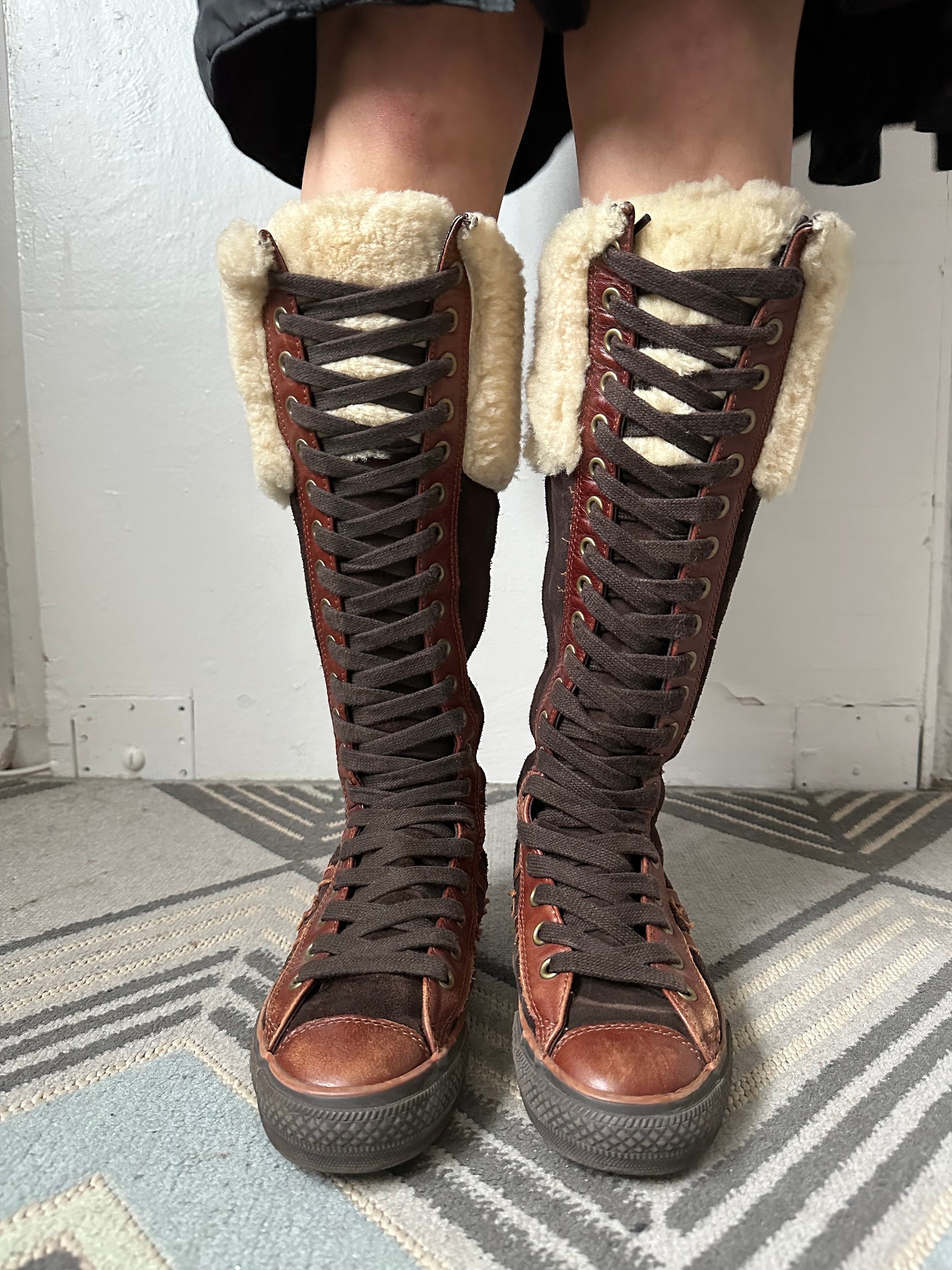 Converse Archive Biker Vintage Wrestling Boxing Hight Leather Moto ...