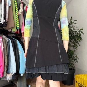 Cache Cache Deconstructed Mixed Fabric Dress Copine Style - Etsy