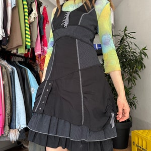 Cache Cache Deconstructed Mixed Fabric Dress Copine Style - Etsy