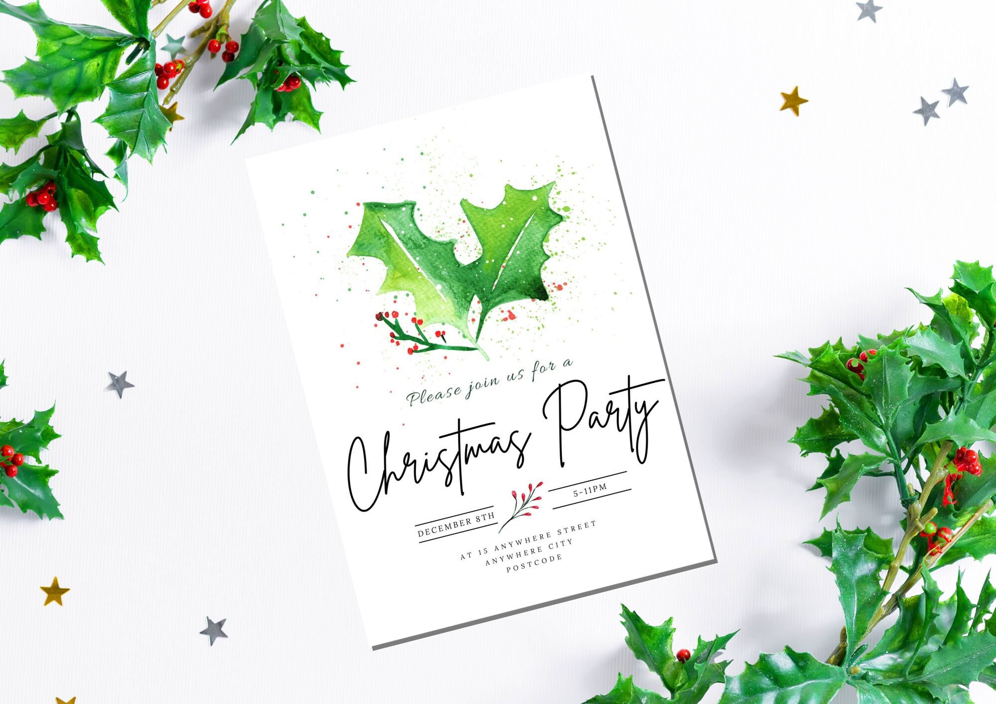 Editable Christmas Party Invitation Digital Christmas Party Invite ...