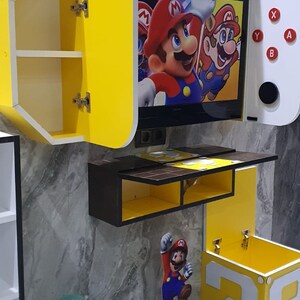 Super Mario and Nintendo TV Console Ultimate Gaming Hub for Kids' Rooms ...