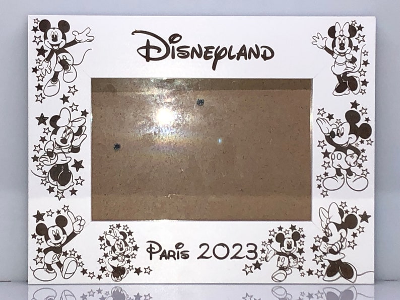 Disney Photo Frame Personalised and Engraved With Any 8 Characters of ...