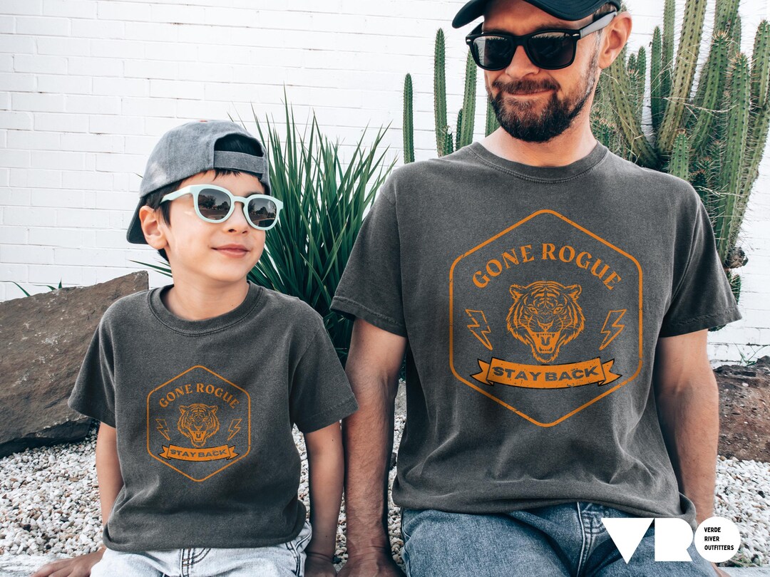Gone Rogue Stay Back T-shirt, Father Son Matching Camp Hike Group ...