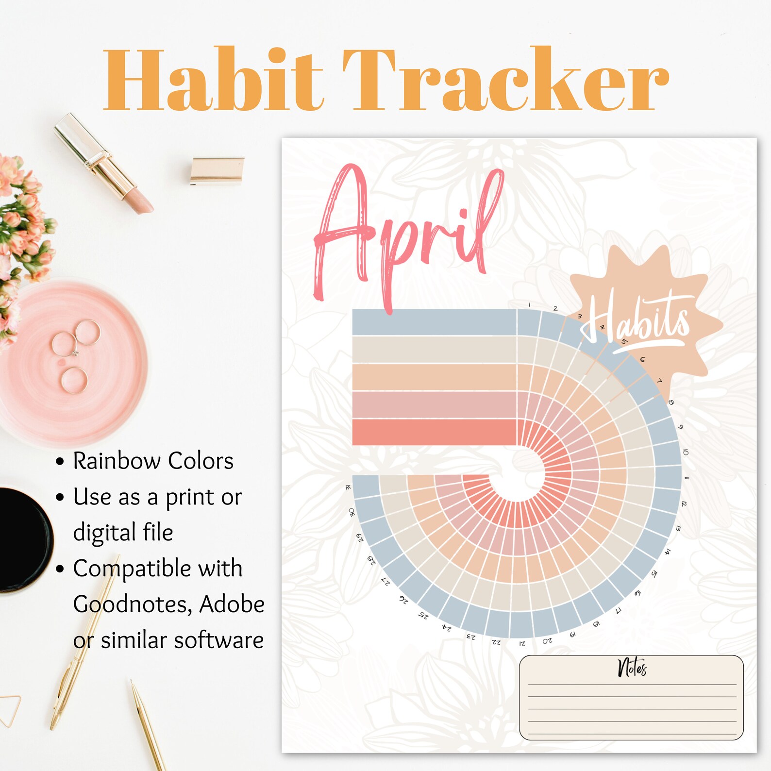 Circle Daily Habit Tracker: Simplify Your Daily Routine and Achieve ...
