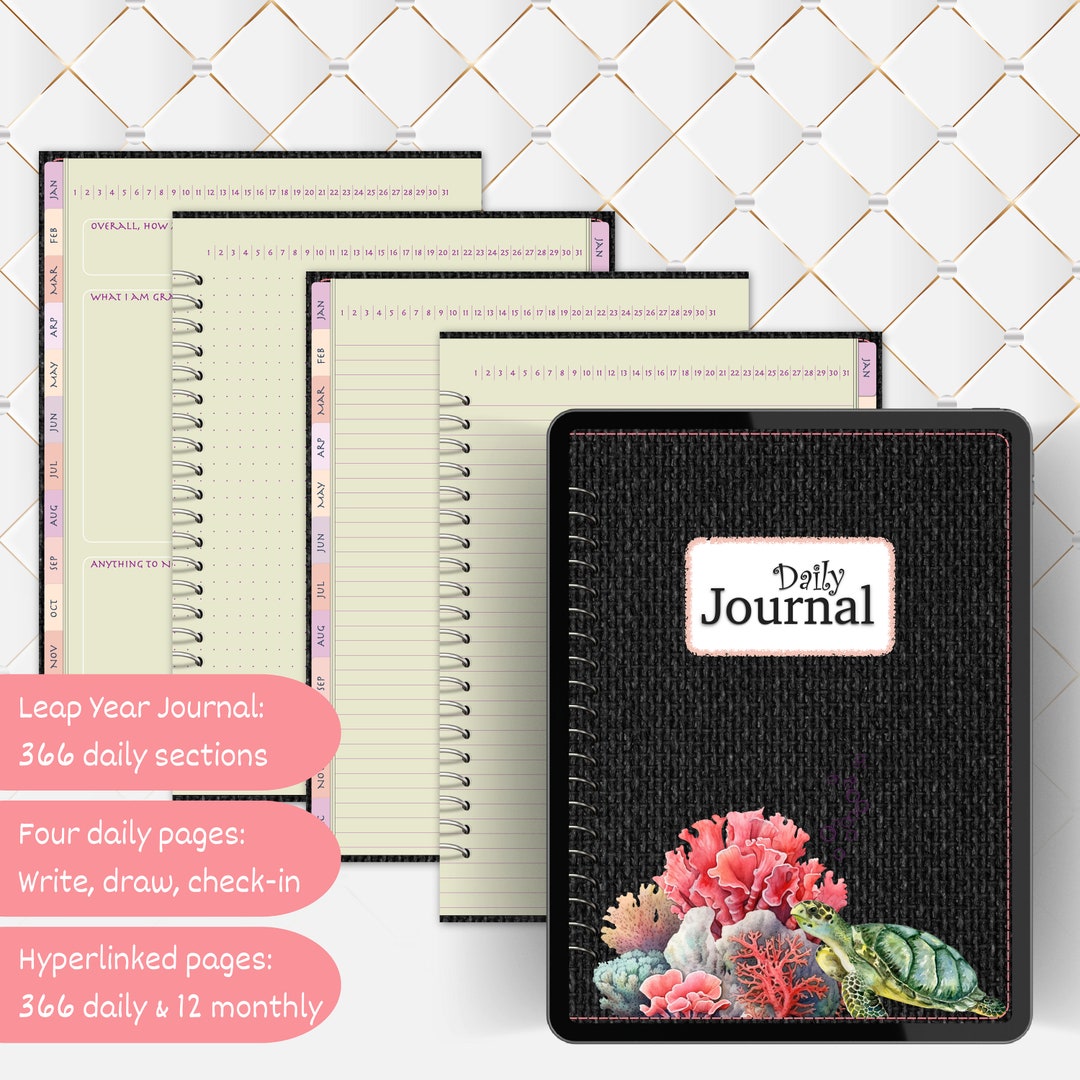 366-day Daily, Green-paged Digital Journal: Dive Into Daily Reflection ...