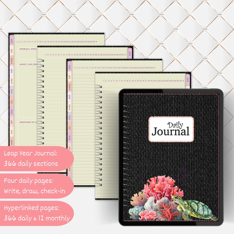 366-day Daily, Green-paged Digital Journal: Dive Into Daily Reflection ...