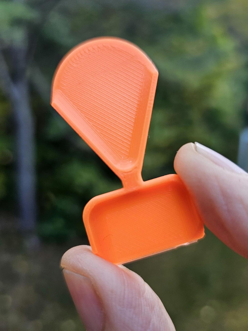 REAL SCOOPZ 3D Printed Scoop Grinder Size Herb Tobacco Scooper Scraper ...