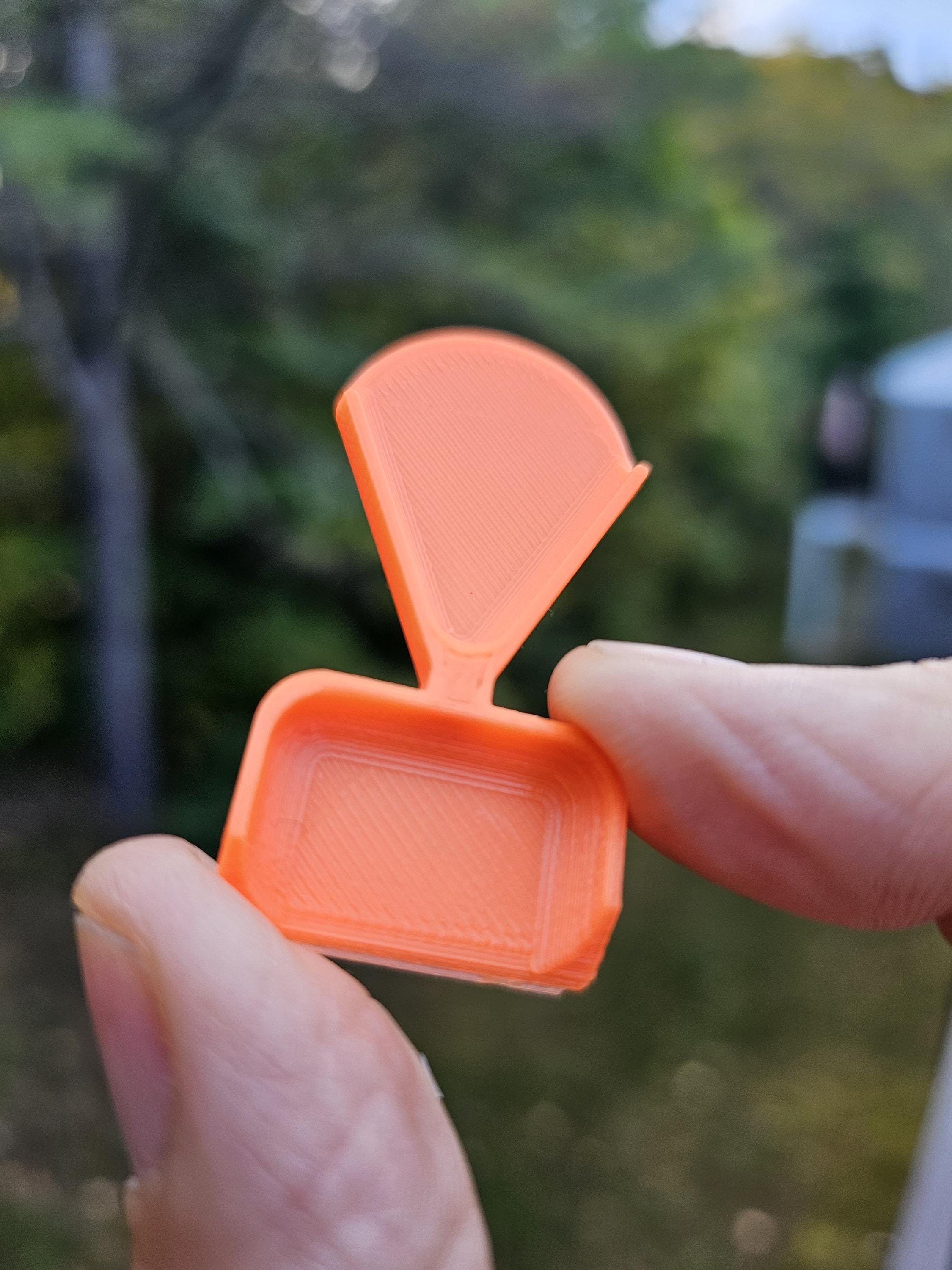 REAL SCOOPZ 3D Printed Scoop Grinder Size Herb Tobacco Scooper Scraper ...