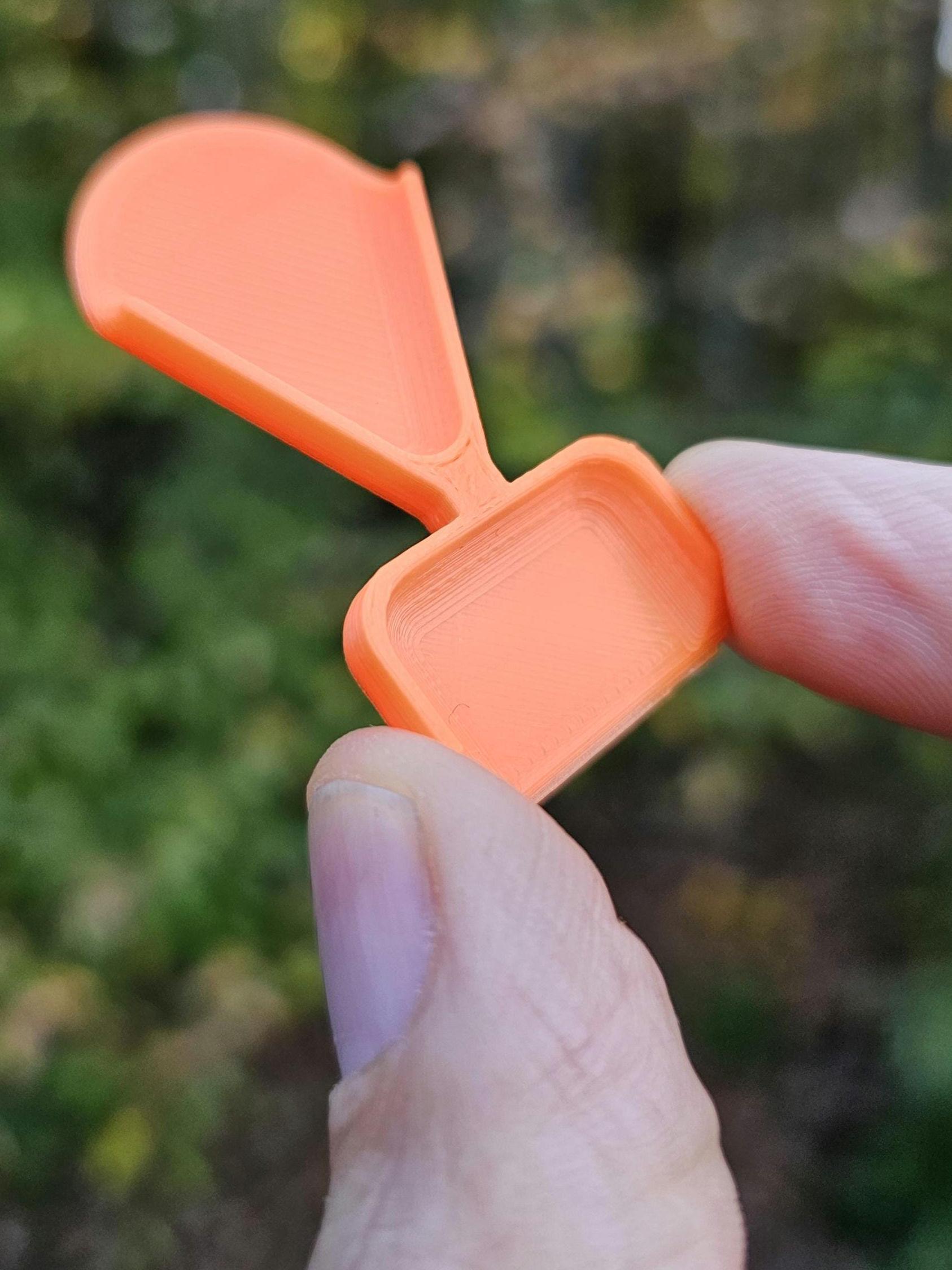 REAL SCOOPZ 3D Printed Scoop Grinder Size Herb Tobacco Scooper Scraper ...