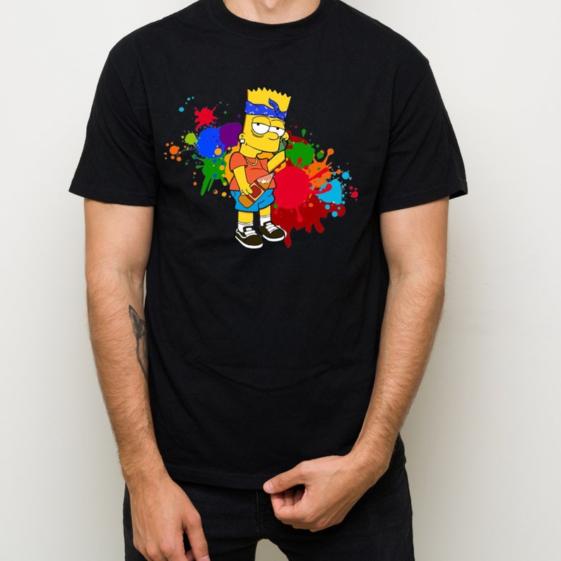 Retro bart Simpson t-shirt Unisex best Gift for Him gift for Her ...