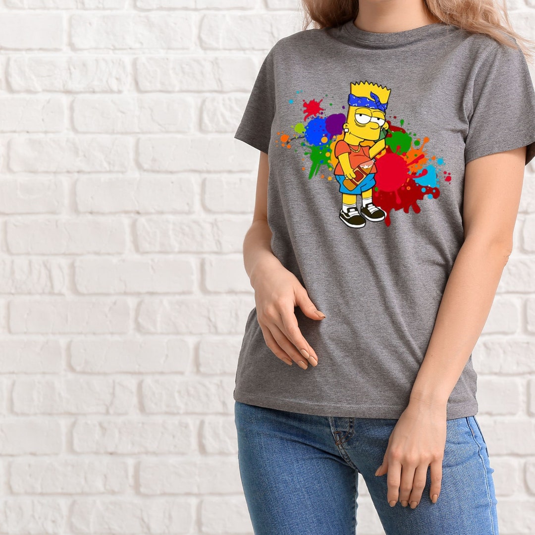 Retro bart Simpson t-shirt Unisex best Gift for Him gift for Her ...