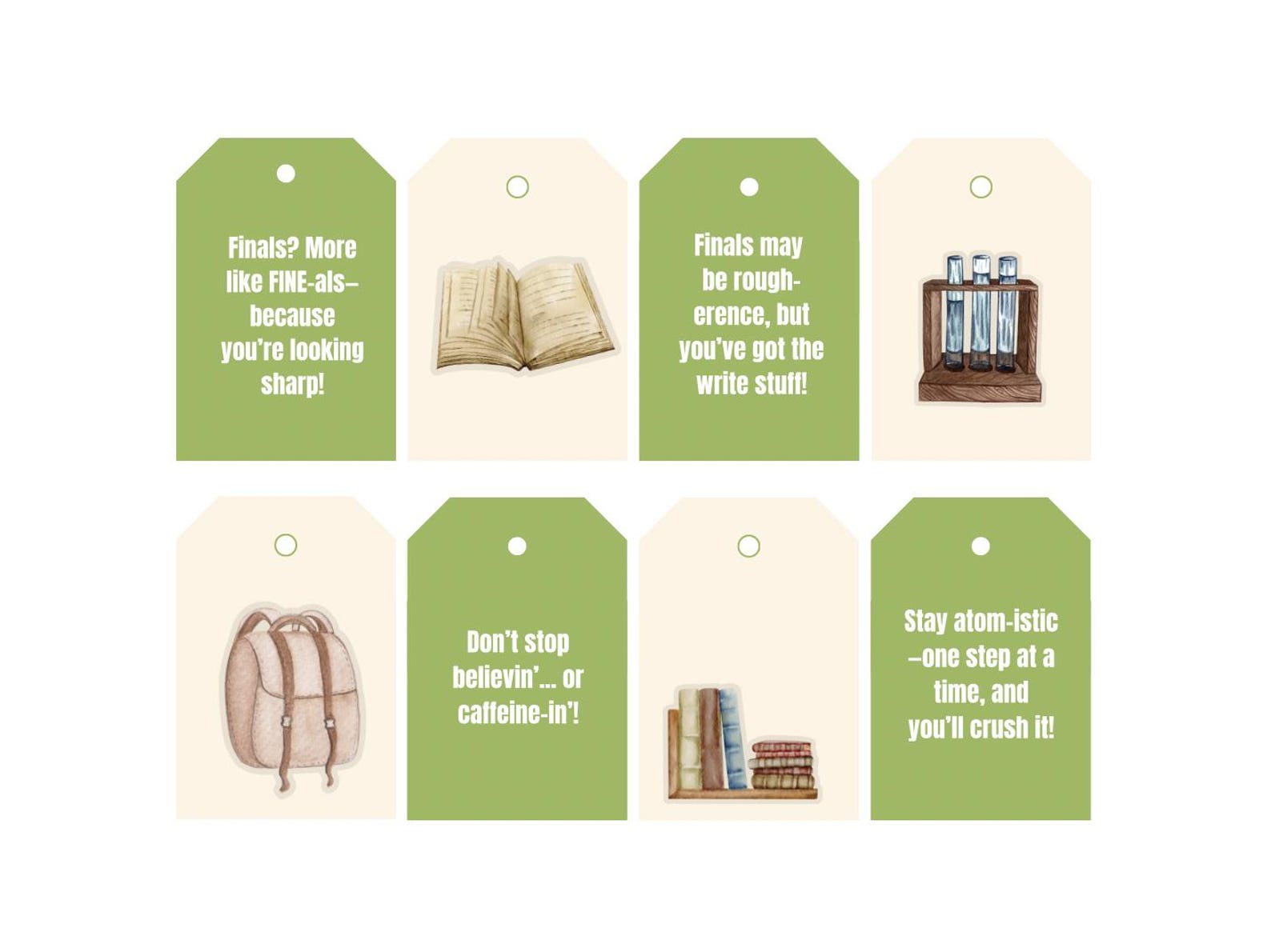 Finals Survival Kit Green | Exam Essentials | College Student Gifts ...