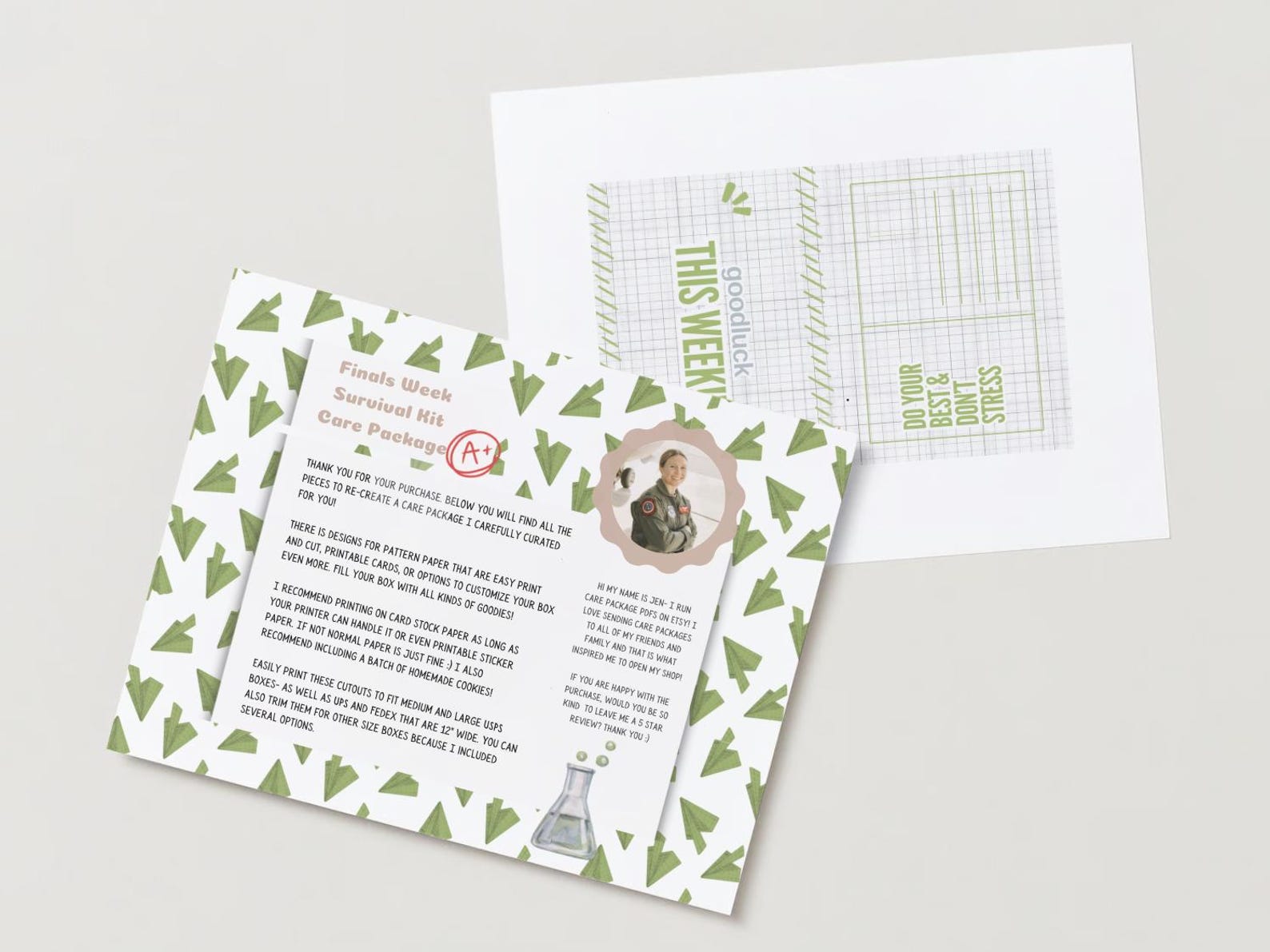 Finals Survival Kit Green | Exam Essentials | College Student Gifts ...