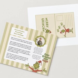 Even Grinches Need Hugs: Christmas Printable USPS Box Flap Decorations ...