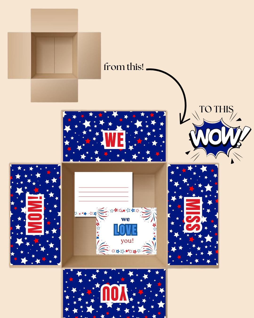 Deployment Red White and Blue Care Package | USA Army, Air Force ...