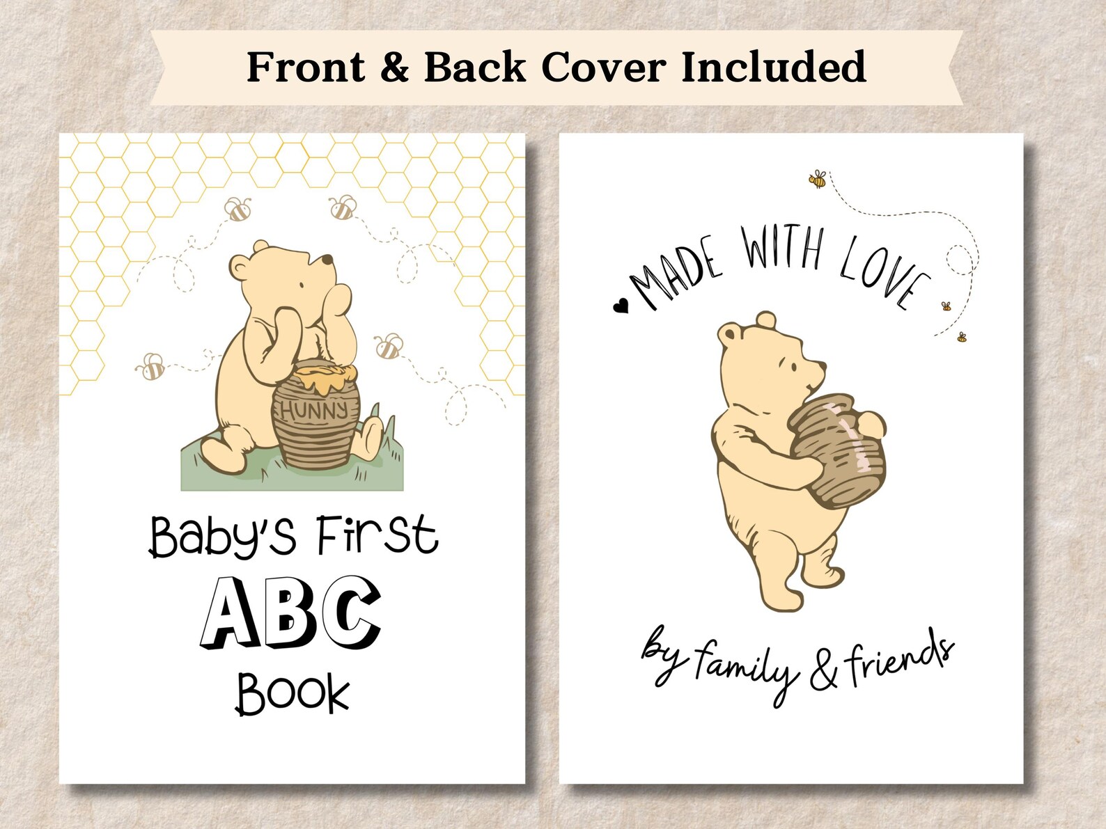 Winnie-the-pooh ABC Baby Shower Coloring Book, Winny the Pooh ...