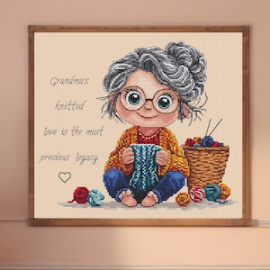 From Granny – With Love | Cross Stitch Pattern PDF | Cozy Vintage ...
