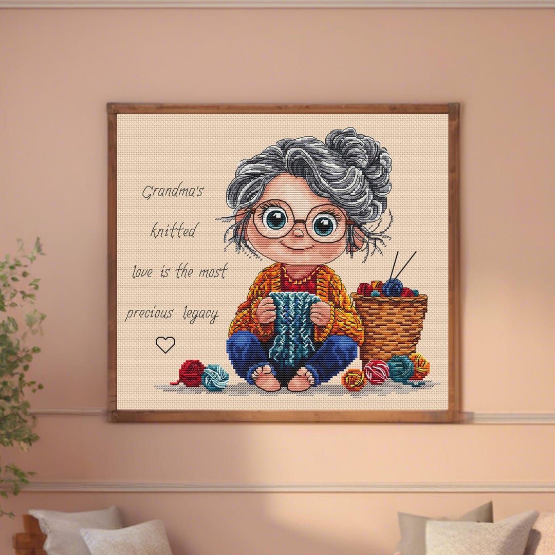 From Granny – With Love | Cross Stitch Pattern PDF | Cozy Vintage ...