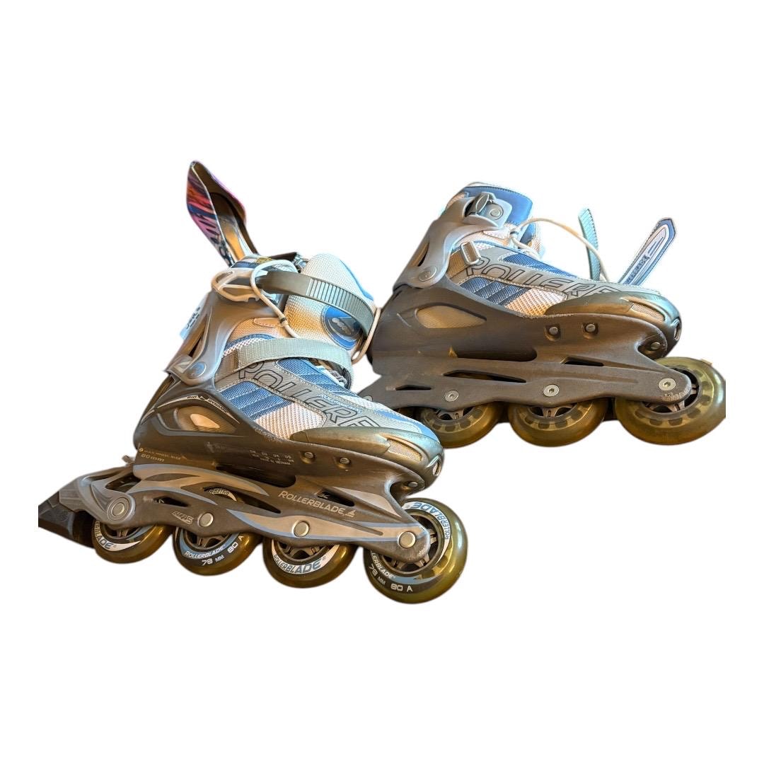 Rollerblades Skates Bio Dynamic Blue Gray Women Size 8. Missing Back ...