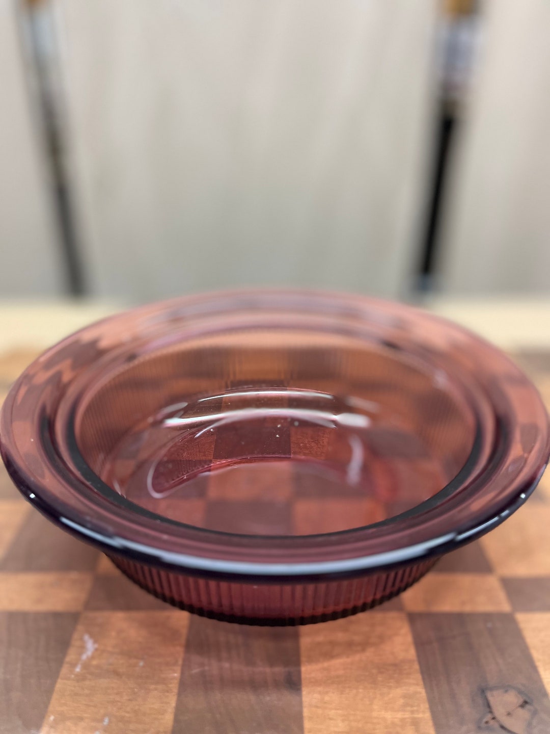Older Corning Cranberry Vision Bowl 9 X 2 3/4. Used, Like New Condition ...