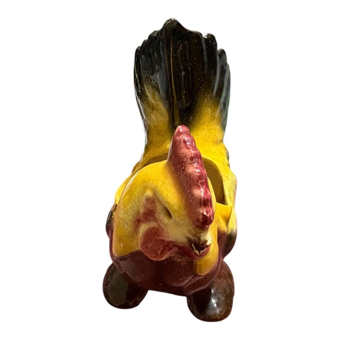Vintage Rooster Chicken Trinket Sponge Holder, Planter Ceramic Style 7 ...