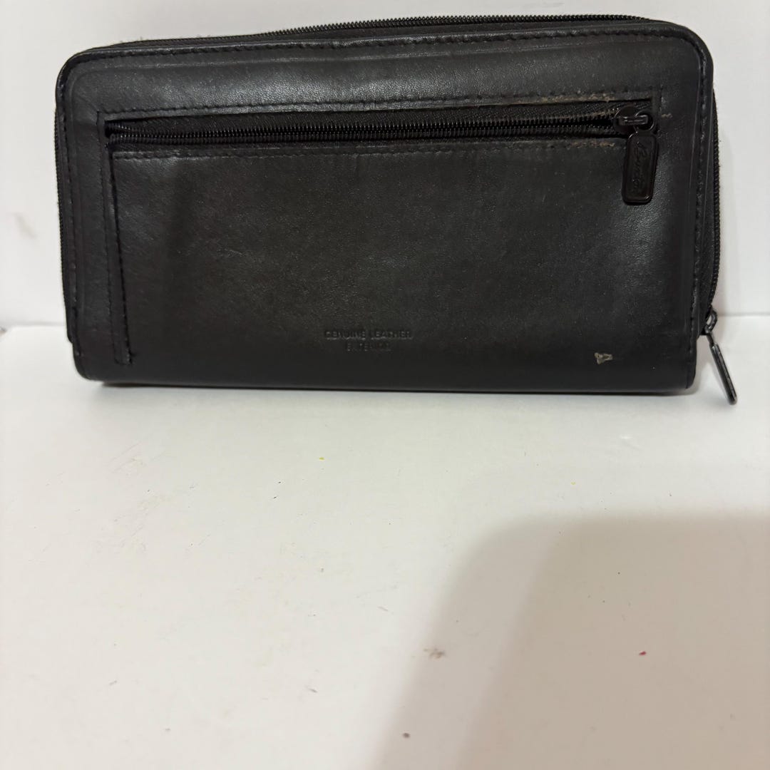 Buxton Heiress Wallet, Specifically a Black Leather Cowhide Checkbook ...